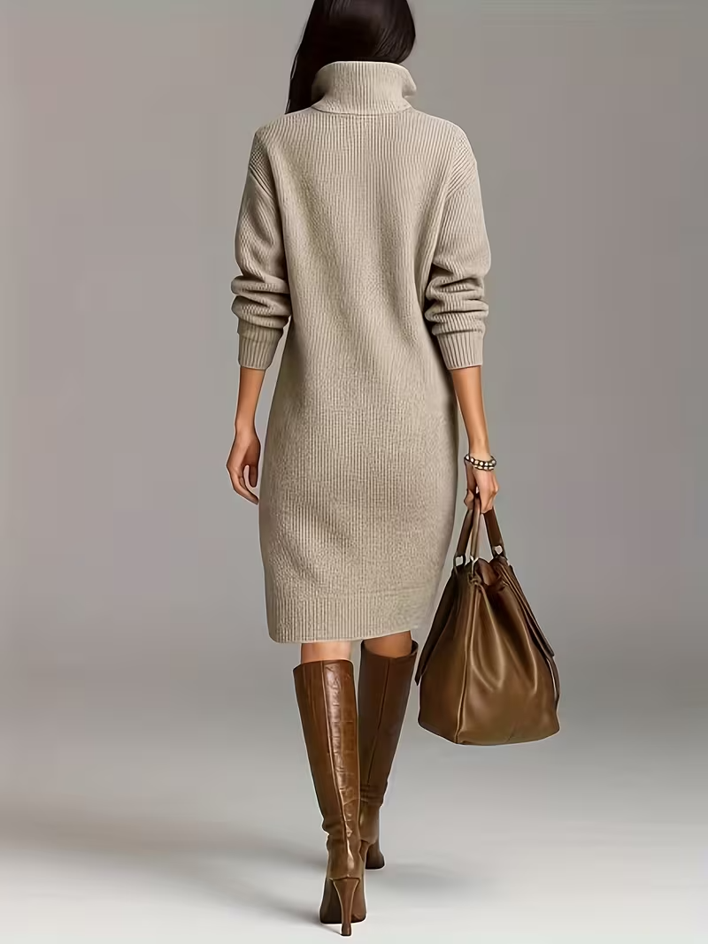 Maribel™ | Soft Knitted Button Dress – Sarah & Michael Toronto